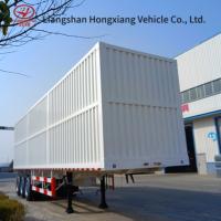 China 3 Axles 50 Tons Bulk Cargos Truck Trailer with PVC Side Curtain Sliding Semi Trailer 1 for sale