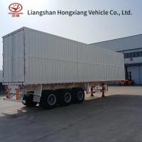 China 3 Axles 50 Tons Bulk Cargos Truck Trailer with PVC Side Curtain Sliding Semi Trailer 1 for sale