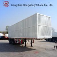 China 3 Axles 50 Tons Bulk Cargos Truck Trailer with PVC Side Curtain Sliding Semi Trailer 1 for sale