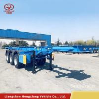 China Skeleton Container Semi Trailer 2 3 Axle 20 40FT Skeleton Trailer with Customization for sale