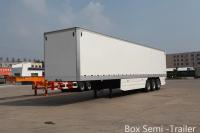 China Van Semi Trailer 53FT Dry Semi Truck 2 Axle Dual Air Brake System for USA Market for sale