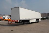 China Cross Arm Type Suspension 3 Axle 40t 50ton 60ton Cargo Van Box Semi Trailer for Cargo for sale