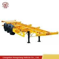 China Customization 40FT Flatbed Skeleton Semi Trailer for Container Transportation for sale