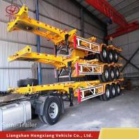 China Customization 40FT Flatbed Skeleton Semi Trailer for Container Transportation for sale