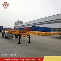 China 3 Axles 40FT Container Skeleton Chassis Semi Trailer for Easy Loading and Unloading for sale
