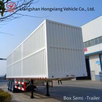 China 3 Axles 40 Tons Van Cargo Box PVC Curtain Side Semi Trailer for Loading and Unloading for sale