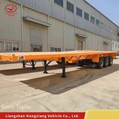 China 20FT/30FT/40FT/45FT 3axles Skeletal/Skeleton Chassis Container Semi Trailer with 1 for sale