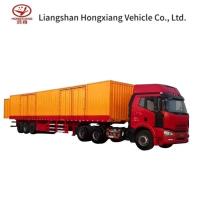 China Not Self-dumping 3axle 45FT 53FT Dual Air Brake System Dry Van Type Box Semi Trailer for sale