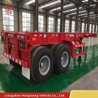 China 40FT Tri-Axle Container Skeleton Semitrailer Customization for Container Transport for sale