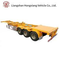 China 40FT Tri-Axle Container Skeleton Semitrailer Customization for Container Transport for sale
