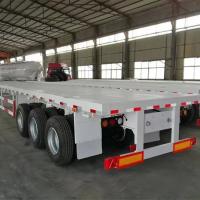 China ABS Anti-lock Braking System 3-Axis 40-Foot Container Flatbed Transport Semi-Trailer for sale