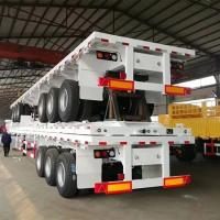 China ABS Anti-lock Braking System 3-Axis 40-Foot Container Flatbed Transport Semi-Trailer for sale