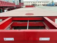 China ABS Anti-lock Braking System Steel Pull-out 3-Axis Flat Semi-Trailer for Transportation for sale