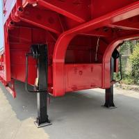 China ABS Anti-lock Braking System Steel Pull-out 3-Axis Flat Semi-Trailer for Transportation for sale