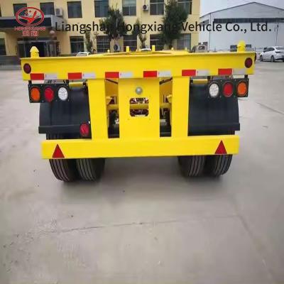 China Multi-link Type Skeleton Extendable Low Bed Semi-Trailer for Heavy Cargo Transport for sale