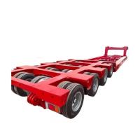China Truck Trailer 3 Axle 40t 60t Semi-Trailer for Africa Steel Flatbed Flat Bed Container Semi Trailer Tipper for sale