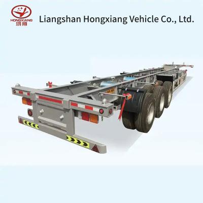 China Medium Duty Transport Container Chassis Skeleton Trailer Manufacturers in Latest Model for sale