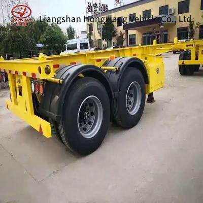 China 3 Axles Skeleton Semi-Trailer Container Trailer Advanced Container Transport Solution for sale