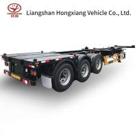 China 3 Axles Skeleton Semi-Trailer Container Trailer Advanced Container Transport Solution for sale