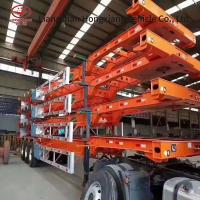 China ABS Anti-lock Braking System Extendable Sliding Mobile Container Skeleton Semi-Trailer for sale