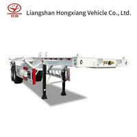 China 40FT Container Chassis Trailer with Steel Skeleton Semi-Trailer and 8/12/16 Tires for sale