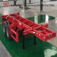 China 40FT Container Chassis Trailer with Steel Skeleton Semi-Trailer and 8/12/16 Tires for sale