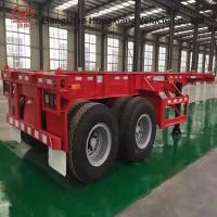 China 40FT Container Chassis Trailer with Steel Skeleton Semi-Trailer and 8/12/16 Tires for sale