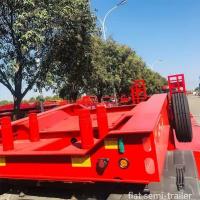 China ABS Anti-lock Braking System 13m Flatbed Truck Heavy Duty 3 Axles 40FT Semi-Trailer for sale