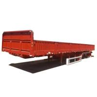 China 3 Axle 8.12.16 Tire Number Flatbed Flat Bed Container Semi Trailer Used Truck Trailer for sale