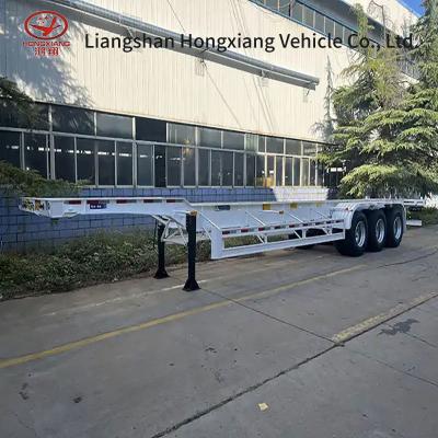 China ABS Anti-lock Braking System Semi-Trailer Skeleton Chassis Container with 2/3/4 Axles for sale