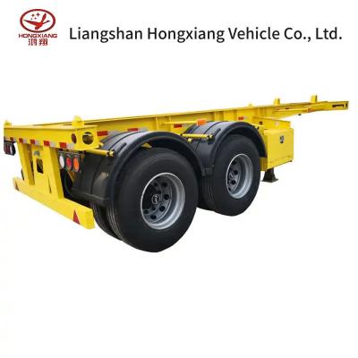 China ABS Anti-lock Braking System Container Skeleton Trailer/Flatbed Semi Trailers 5.5 tons for sale