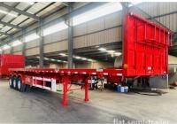 China Building Materials and Agricultural Equipment 13m Trailer Flat Bed with 8.12.16 Tires for sale