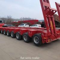 China Light Duty Grade 40FT Container 3 Axles Flat Bed Semi Trailer Customization Availabl for sale