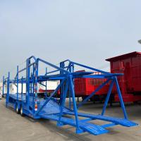 China 2/3 Axle Double Floor Steel Chassis Auto Vehicle Transporter for Heavy Duty Transport for sale