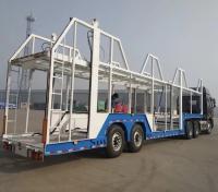 China Candle Type Suspension Systems 2 Axle Small Car Transport Semi Trailer for Light Duty for sale