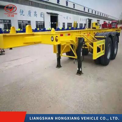 China Customization Shipping Container Semi Tri Axle Skeleton Trailer 5.5 Tons Wholesales for sale