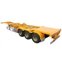 China Trailers Manufacture Dual Line Braking System Skeleton Container Semi Trailer Truck for sale