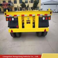 China Self-dumping 3 Axles Evergrow Skeleton Semitrailer Cargo Transport Container Carrier for sale