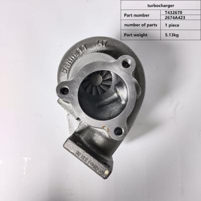 China Perkins 1103 Series Turbocharger T432670 2674A423 558-6961 for sale