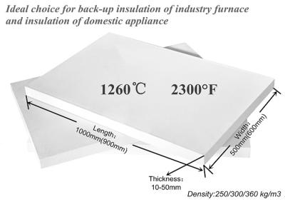 China High Temperature 1260C Fireproof Ceramic Fiber Board Thickness 25mm 50mm For Industrial Furnace for sale