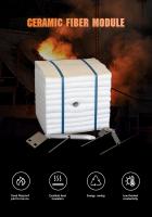 China Customized 1430C  220kg/m³ Ceramic Fiber Module Anchored Folded High Temperature Resistance For Industrial Furnace Kiln Lining for sale