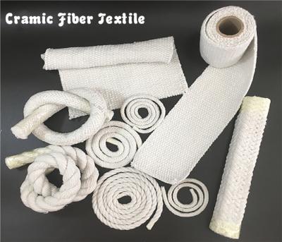 China Factory High Temperature Refractory Ceramic Fiber Textile 1260 C Fabric Rope Tape Cloth For Insulation Material for sale