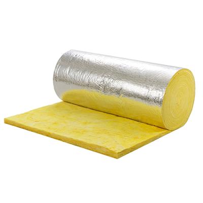China Glass Wool Blanket Insulation with A1 Fire Rating, 10-48 kg/m³ Density, and 0.7-0.9 Sound Absorption for Thermal and Acoustic Protection for sale