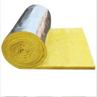 China Low Thermal Conductivity Fiberglass Glass Wool Blanket Heat Insulation Roll For HVAC System for sale