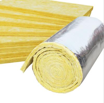 China Low Thermal Conductivity Fiberglass Glass Wool Blanket Heat Insulation Roll For HVAC System for sale