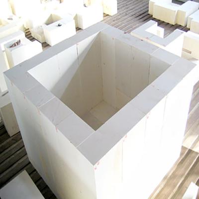China Fused Cast AZS Brick Zirconia Corundum Brick For Glass Furnace for sale