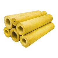 China Heat Resistant Glasswool Pipe Insulation Glass Wool Tube Shell Glass Wool Steam Pipe for sale
