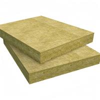 China 40 - 200kg/m3 Rockwool Board High Fire Resistance Thermal Rock Wool Acoustic Insulation for sale