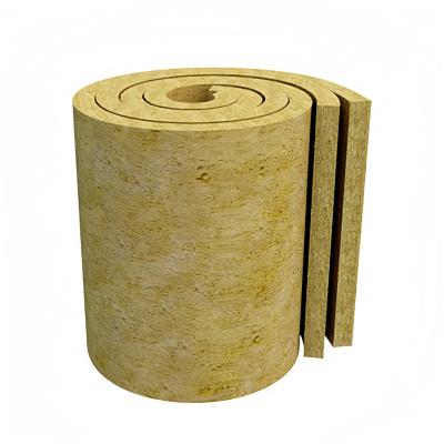 China Fireproof Rockwool Wire Mesh Blanket Insulation Sound Absorption Mineral Wool Roll for sale