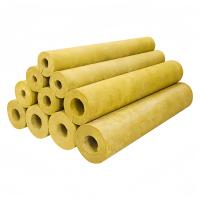 China High Temperature Rock Wool Pipe Thermal Insulation For HVAC Pipes Ducts for sale